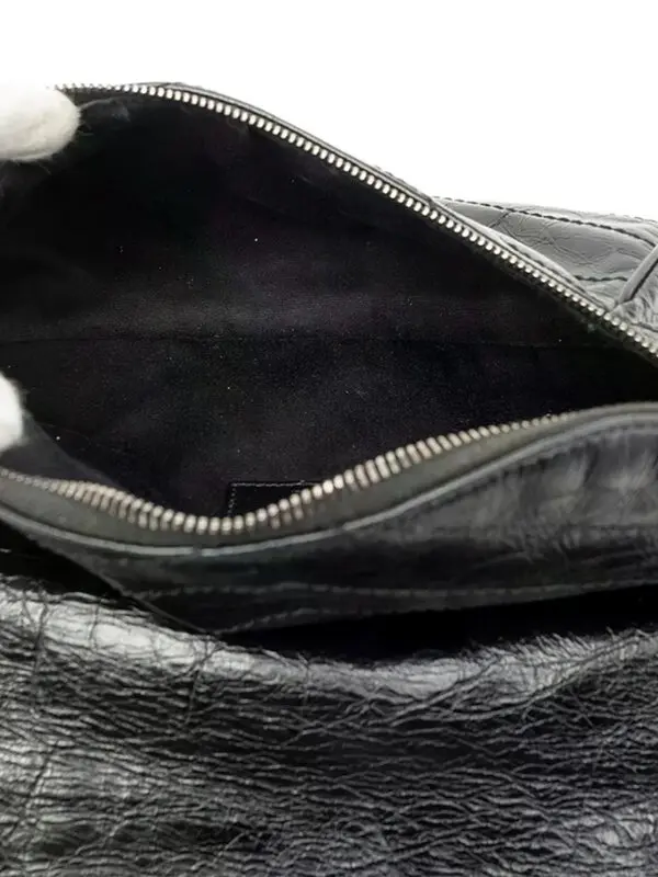 Saint Laurent 2019 Crinkled Calfskin Monogram Niki Belt Bag