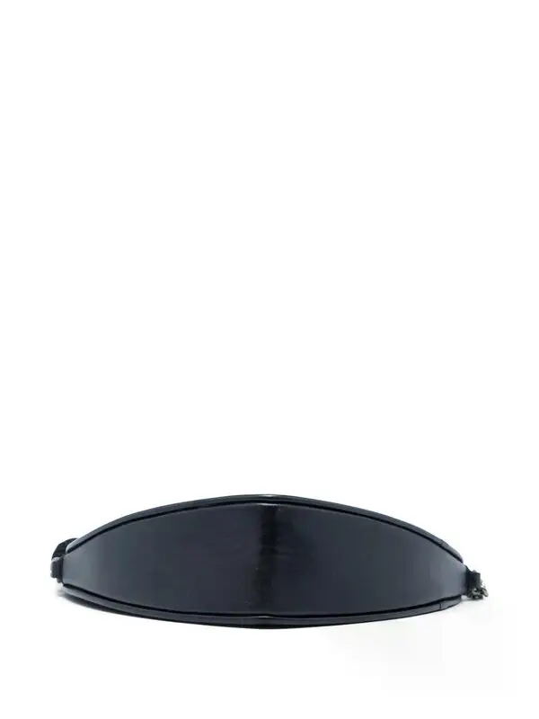Saint Laurent Leather Heart Tassel Crossbody Bag - Black