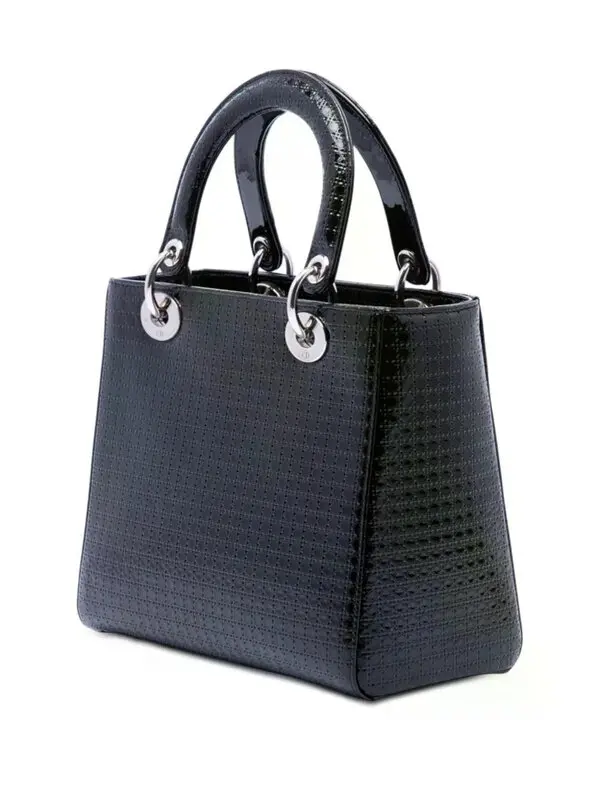 Dior Medium Patent Microcannage Lady Satchel