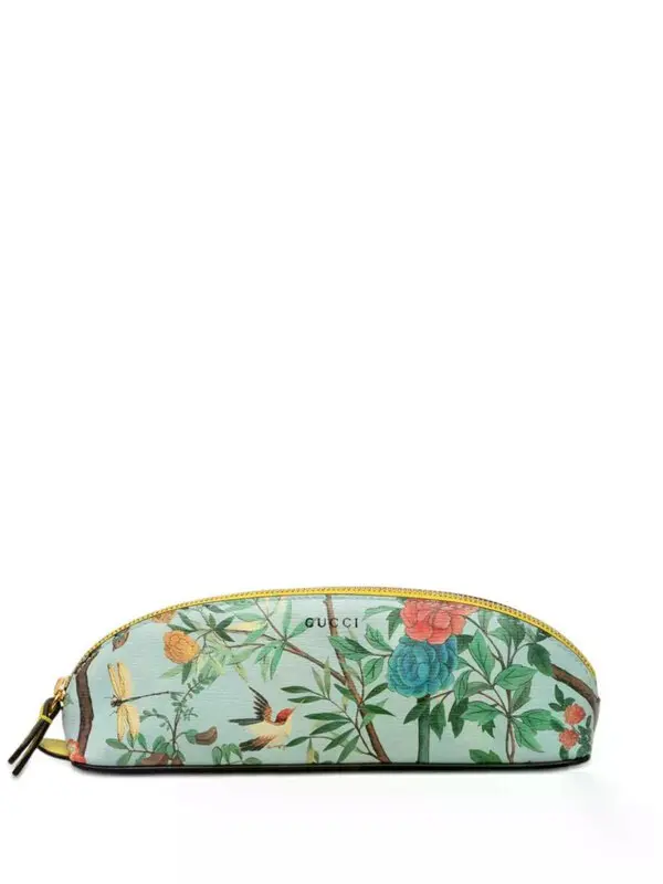 Gucci 2016-2026 Calfskin Tian Pencil Case - Blue