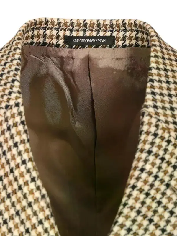 Emporio Armani Double-breasted Houndstooth Blazer