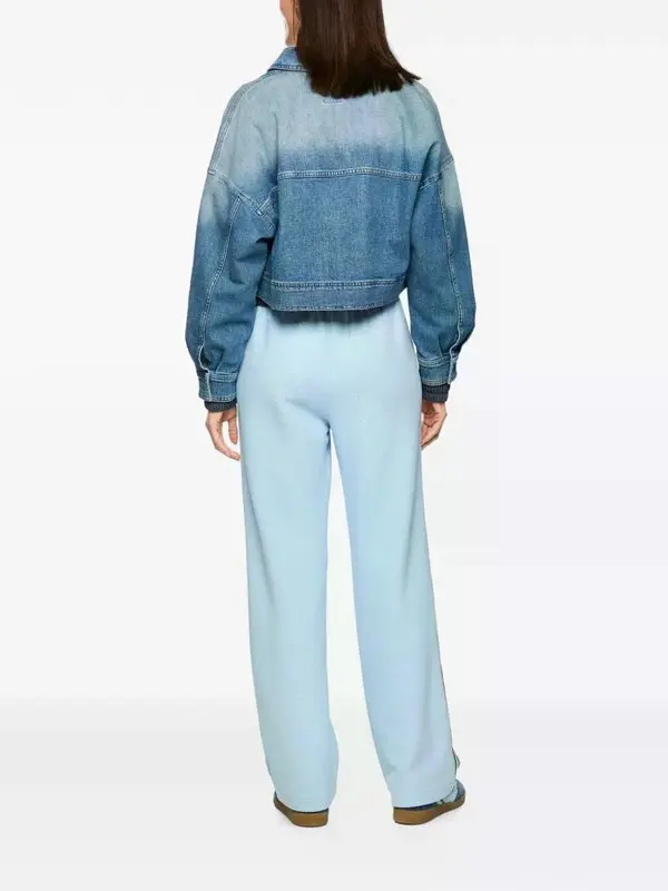 MARCCAIN Cropped Denim Jacket With Faded Effect