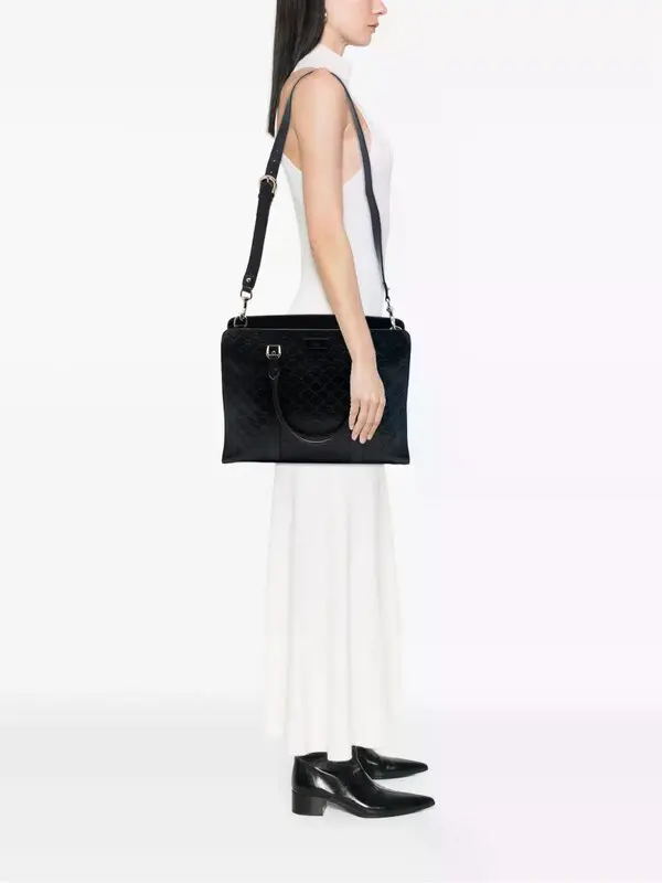 Gucci 2016-2026 Medium Guccissima Briefcase Business Bag