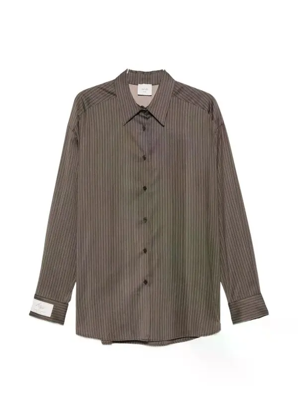 ALYSI Striped Long-sleeve Shirt