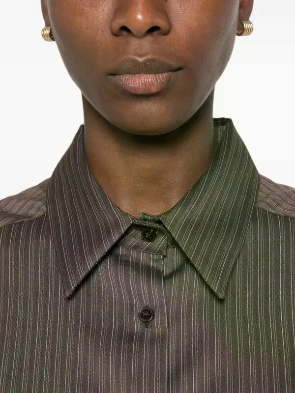 ALYSI Striped Long-sleeve Shirt