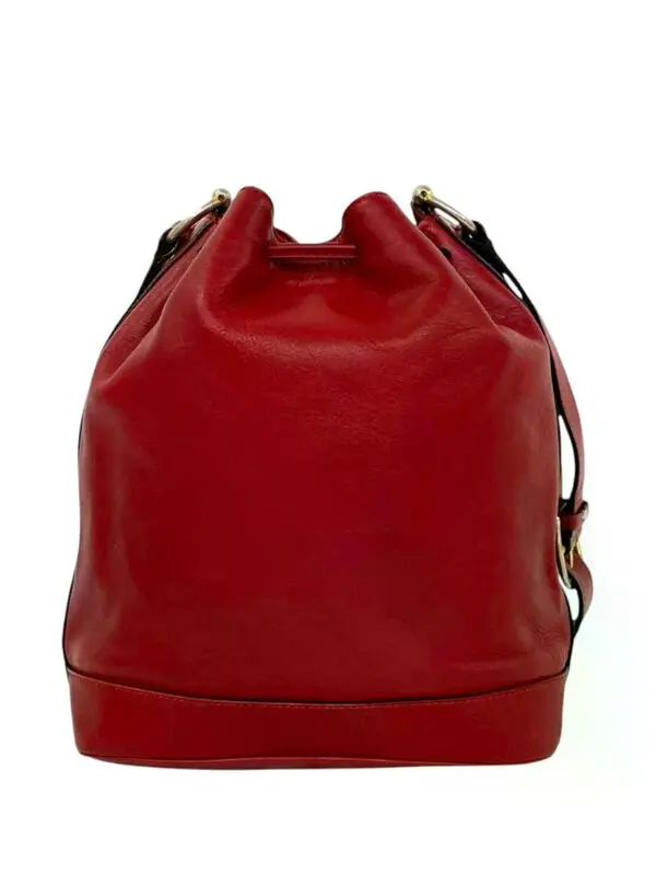 Celine 2014 Leather Bucket Bag - Red