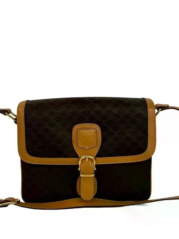 Celine 2014 Macadam Coated Canvas Crossbody Bag