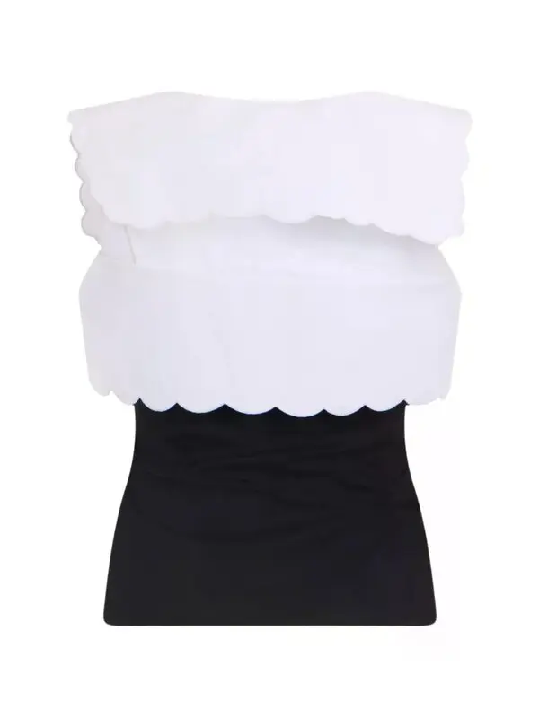Philosophy Di Lorenzo Serafini Scalloped Edge Blouse - Black
