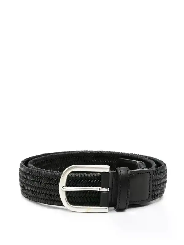 Canali Woven Leather Belt