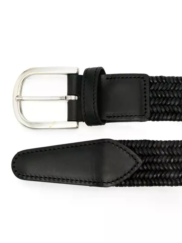 Canali Woven Leather Belt