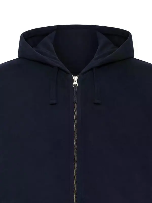 Stone Island Compass-patch Zip-up Hoodie