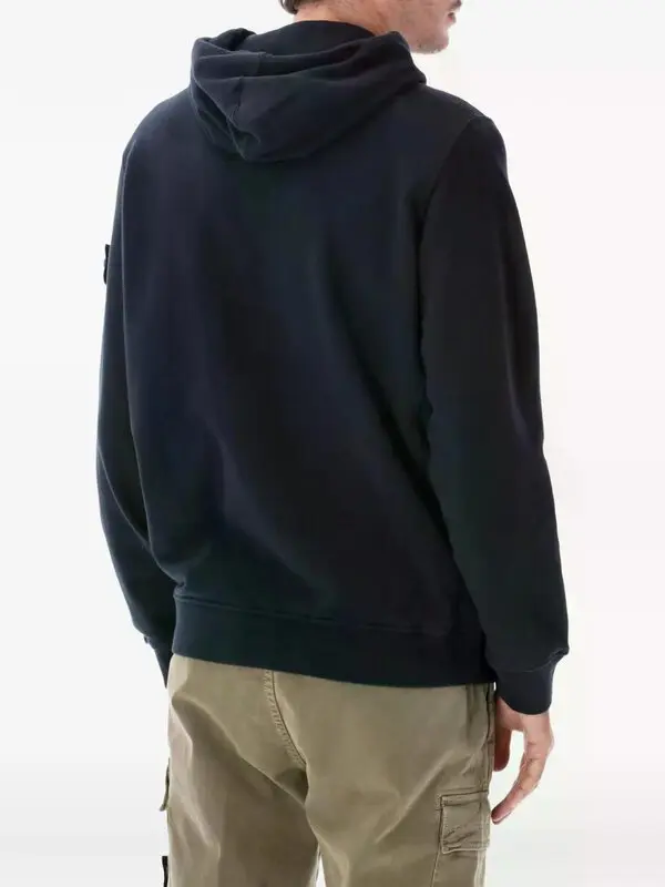 Stone Island Compass Patch Zip-up Hoodie