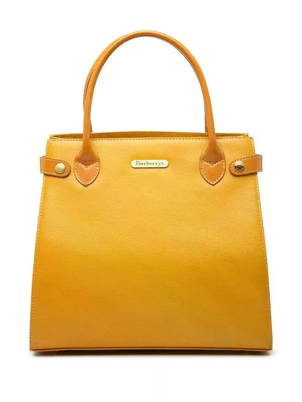 Burberry 20th Century Leather Handbag - Yellow