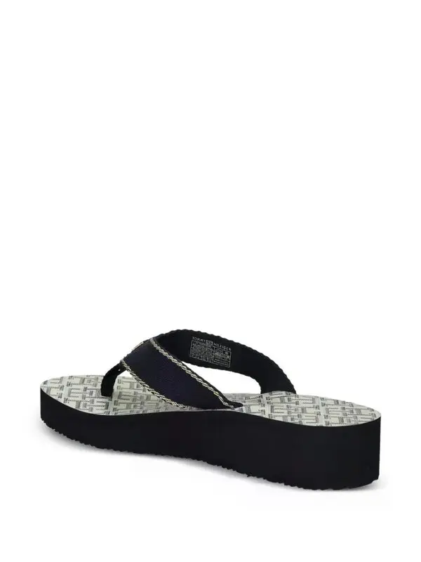 Tommy Hilfiger Monogram Platform Flip-flops
