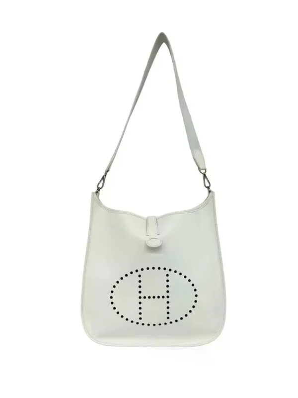 Hermès Epsom Evelyne I Gm Crossbody Bag - White