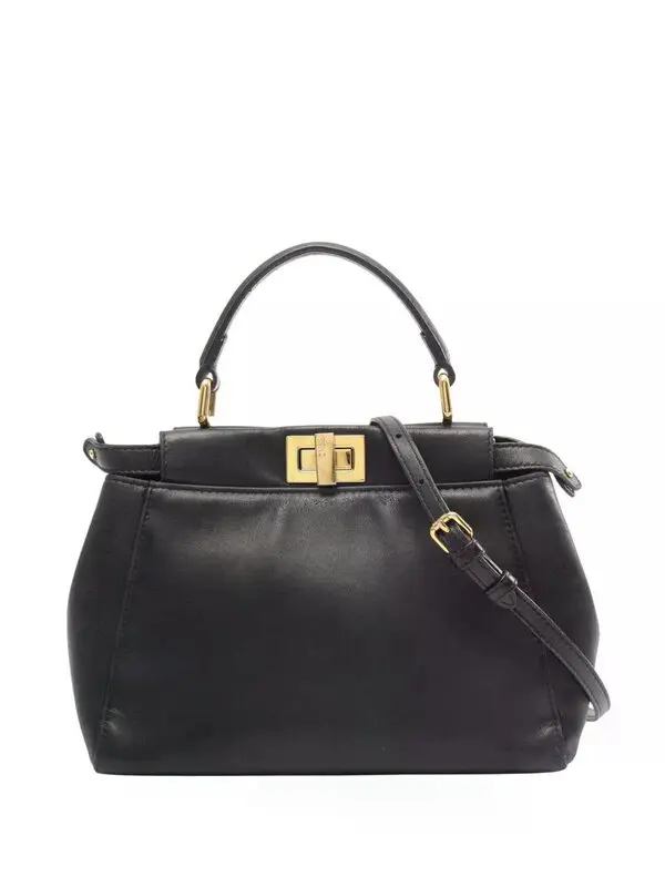 Fendi Mini Leather Peekaboo Iconic Satchel