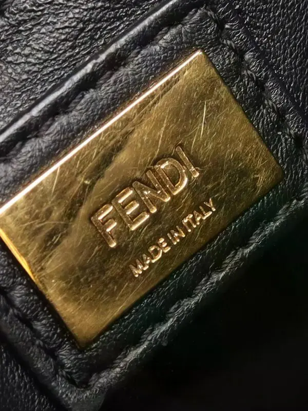 Fendi Mini Leather Peekaboo Iconic Satchel