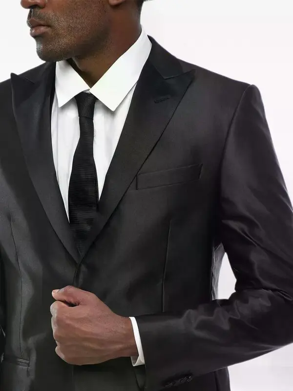 Corneliani Satin-finish Peak-lapel Suit