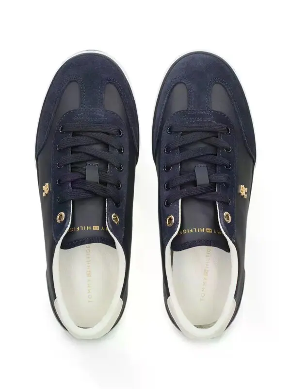 Tommy Hilfiger Logo-plaque Suede-panel Sneakers