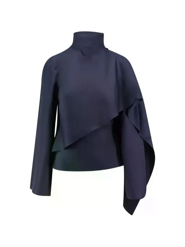 RÓHE High-neck Scarf-detail Blouse