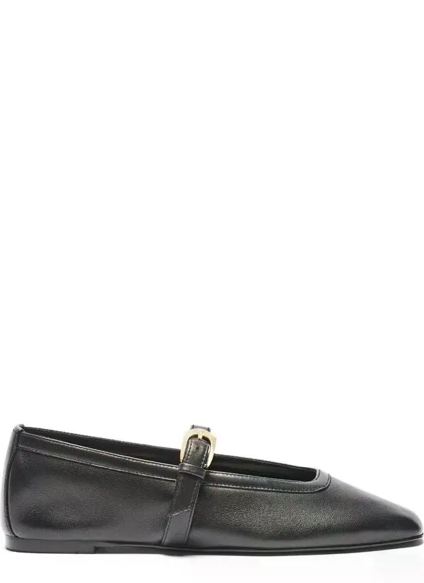 STUART WEITZMAN Sai Buckle-detail Ballet Flats - Black