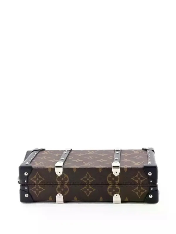 LOUIS VUITTON Wallet Trunk Macassar Monogram Canvas Clutch Bag