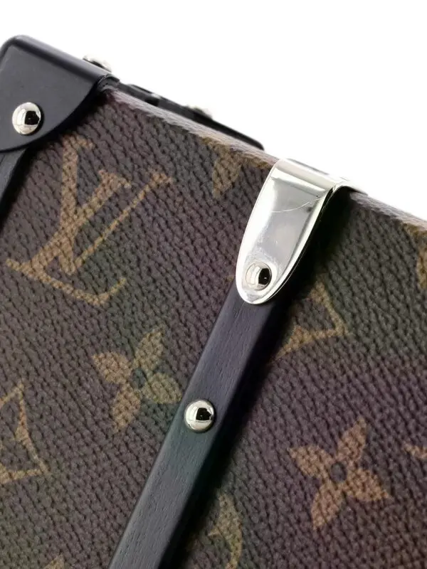 LOUIS VUITTON Wallet Trunk Macassar Monogram Canvas Clutch Bag