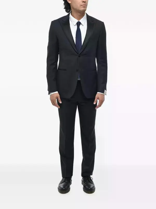 Corneliani Satin Peak-lapel Wool Suit
