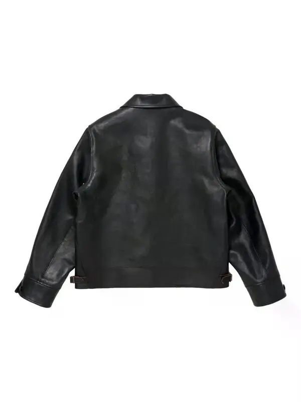 TAIGA TAKAHASHI Shirt-collar Leather Jacket