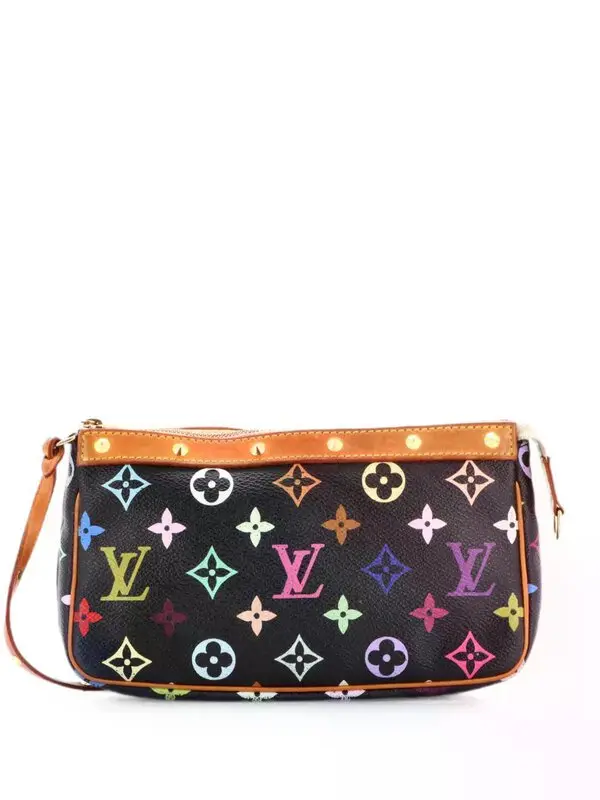 LOUIS VUITTON Pochette Accessoires Monogram Multicolor Clutch Bag