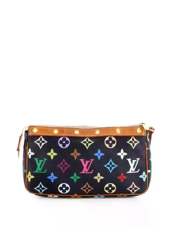 LOUIS VUITTON Pochette Accessoires Monogram Multicolor Clutch Bag