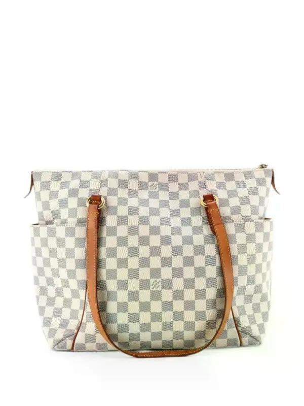LOUIS VUITTON Totally Handbag Damier Gm Shoulder Bag - White