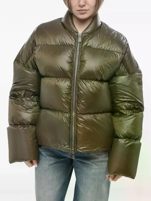 Bacon Fury Bomber Quilted Jacket - Green