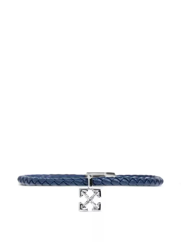 Off-White Arrows-charm Braided-leather Bracelet
