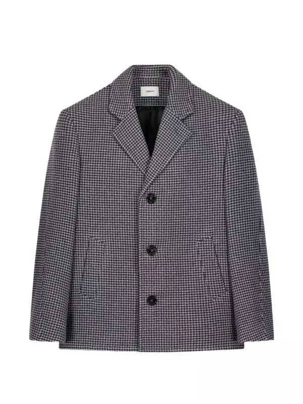 Coperni Houndstooth-pattern Notched-lapels Coat