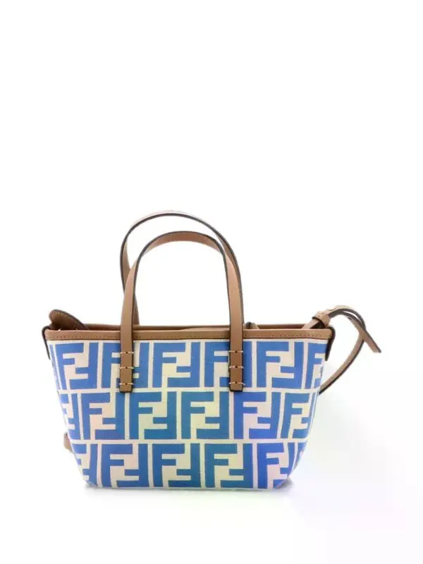 Fendi Roll Tote Zucca Jacquard Mini Satchel