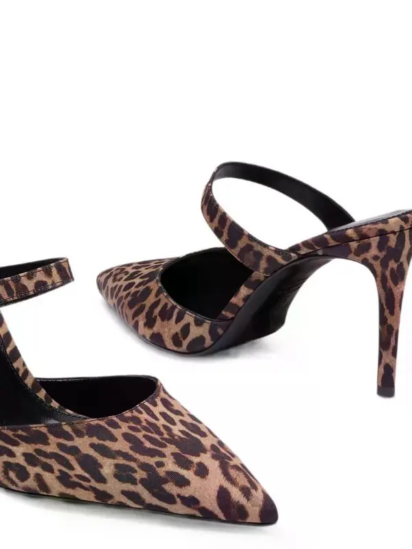 STUART WEITZMAN Power Leopard-print Mules