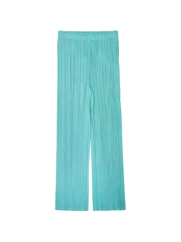 Issey Miyake May Pleated Trousers - Green