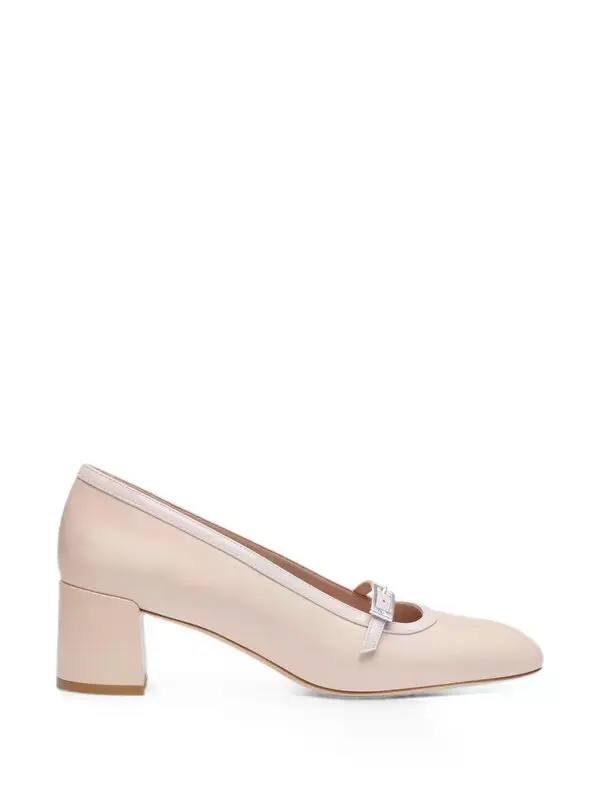 STUART WEITZMAN Georgie Buckle-strap Pumps - Neutrals