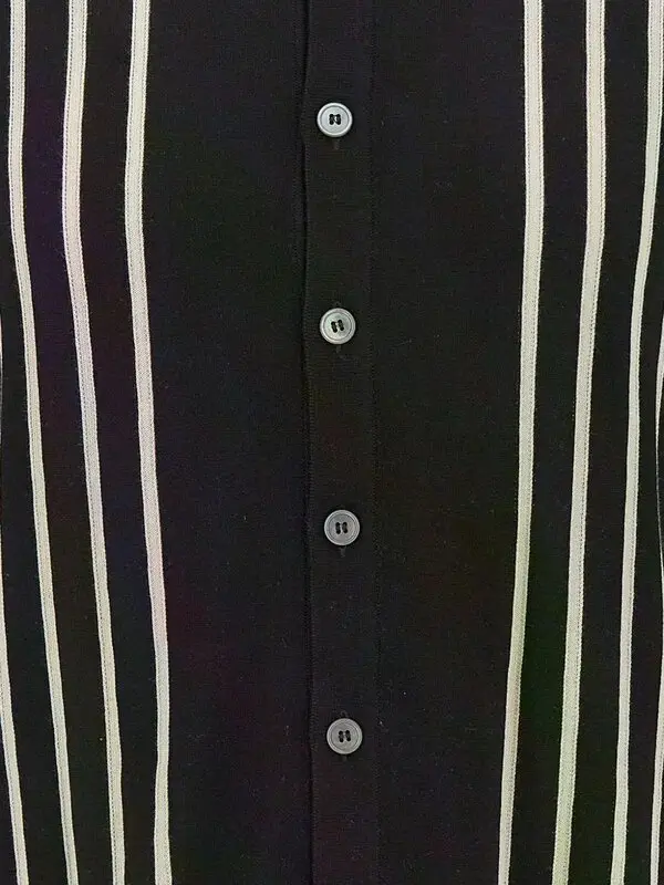 GRAN SASSO Striped-intarsia Knitted Shirt