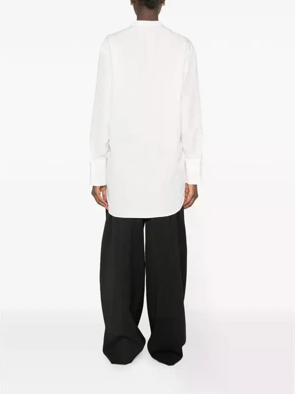 ALYSI Band Collar Bib Panel Shirt