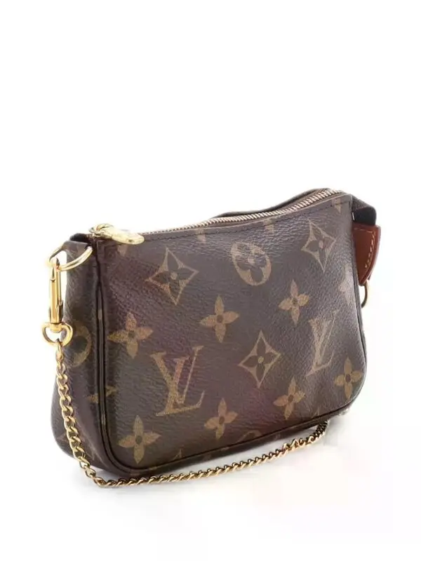 LOUIS VUITTON Pochette Accessoires Monogram Canvas Mini Clutch Bag