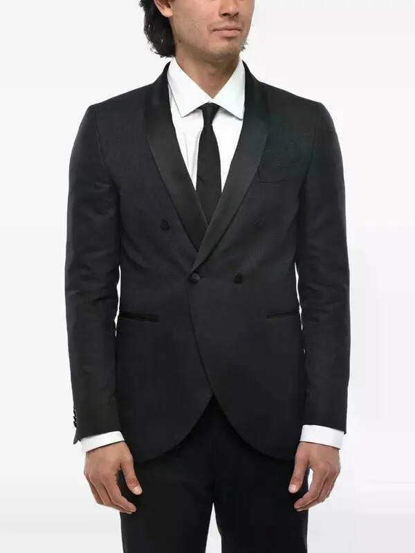 Corneliani Cc Collection Double-breasted Shawl-lapel Blazer