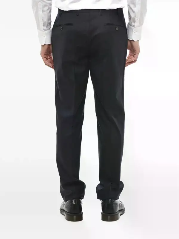 Corneliani Pressed-crease Virgin Wool Trousers