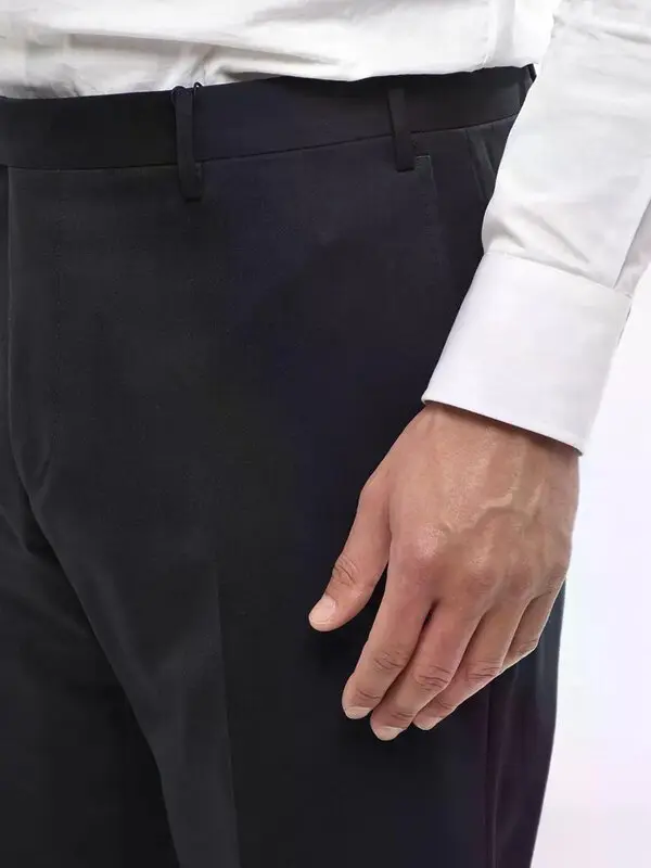 Corneliani Pressed-crease Virgin Wool Trousers