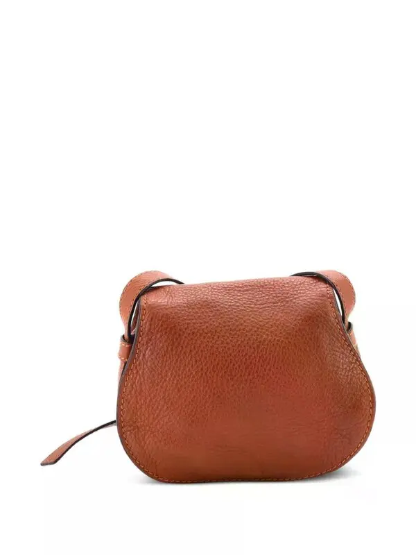 Chloé Marcie Leather Small Crossbody Bag - Brown