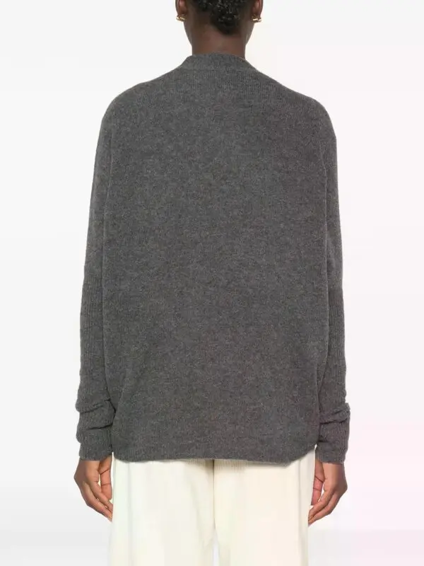 ALYSI Ribbed-trims V-neck Cardigan