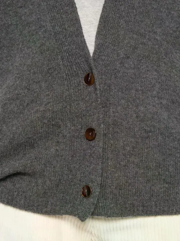 ALYSI Ribbed-trims V-neck Cardigan