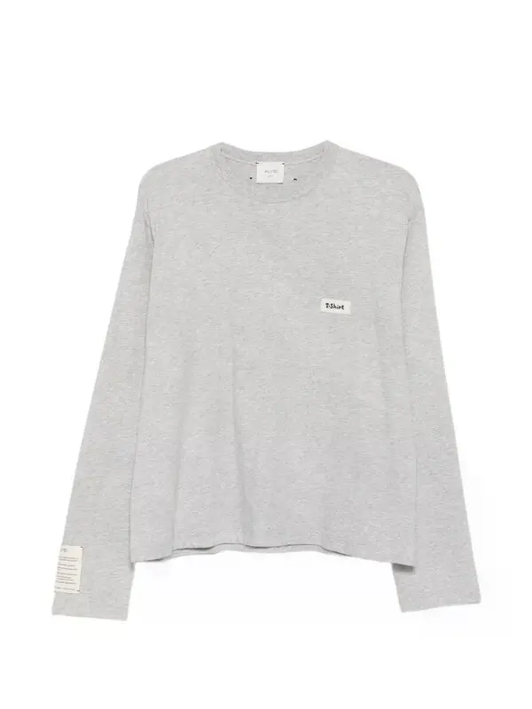 ALYSI Long-sleeved Crewneck T-shirt - Grey