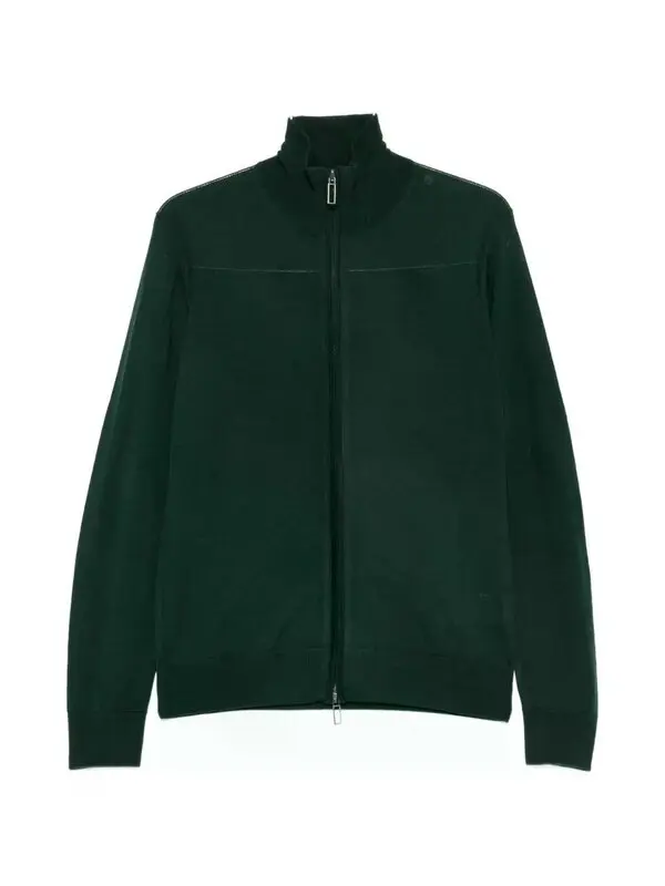 PAOLO PECORA Zip-up High-neck Cardigan